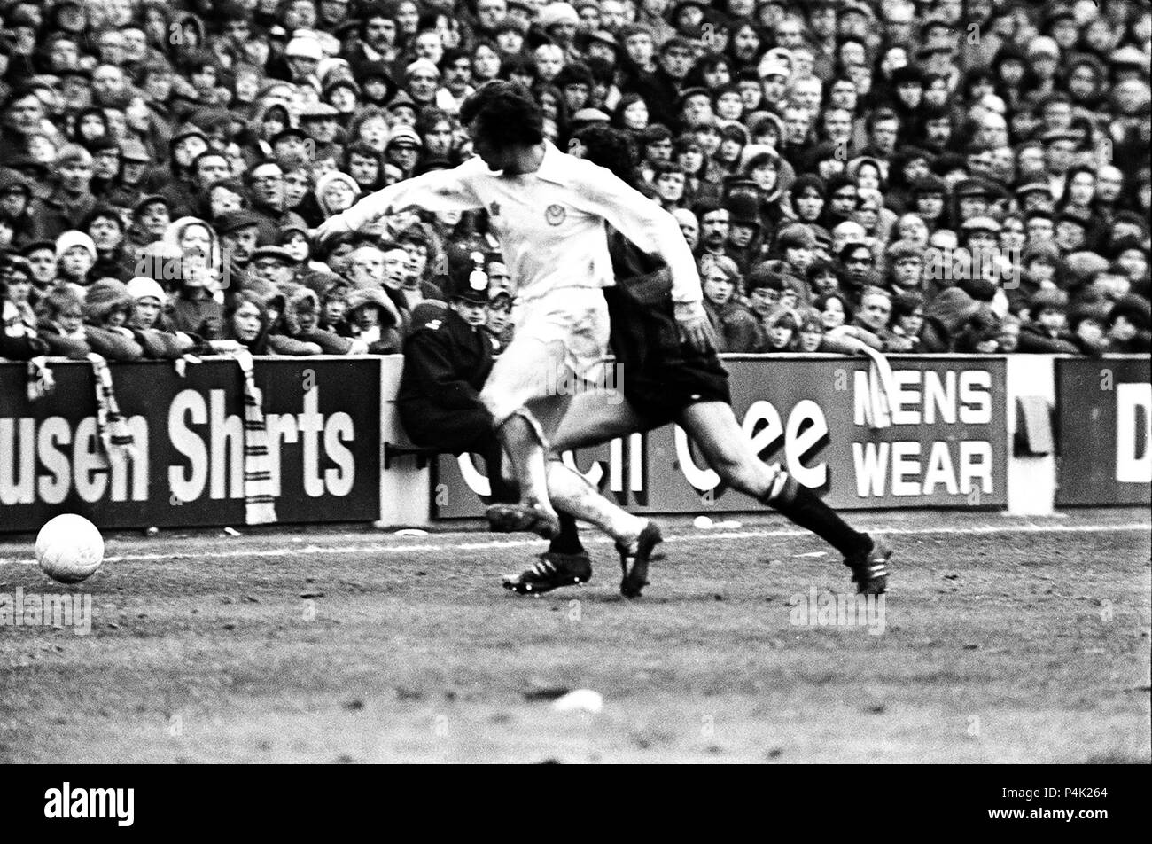 Leeds v Man City 1974 Stock Photo - Alamy