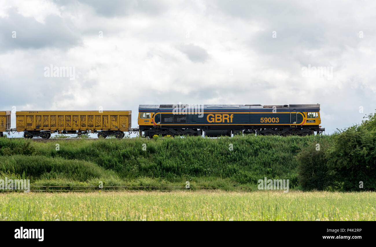 Empty wagons of freight train hi-res stock photography and images - Alamy