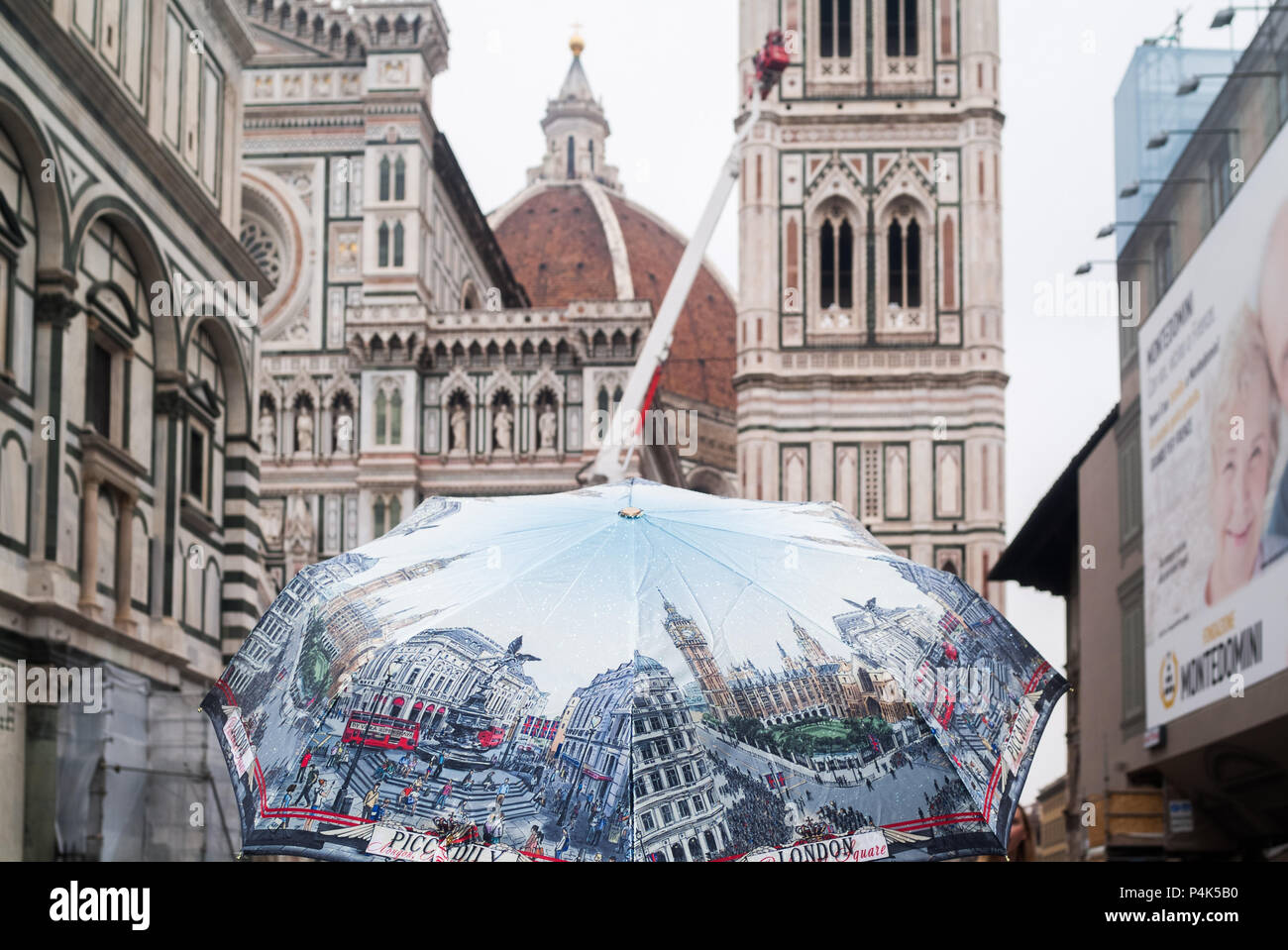 Florence, Italy - circa Spring 2018 - Tourist visiting Santa Maria del ...