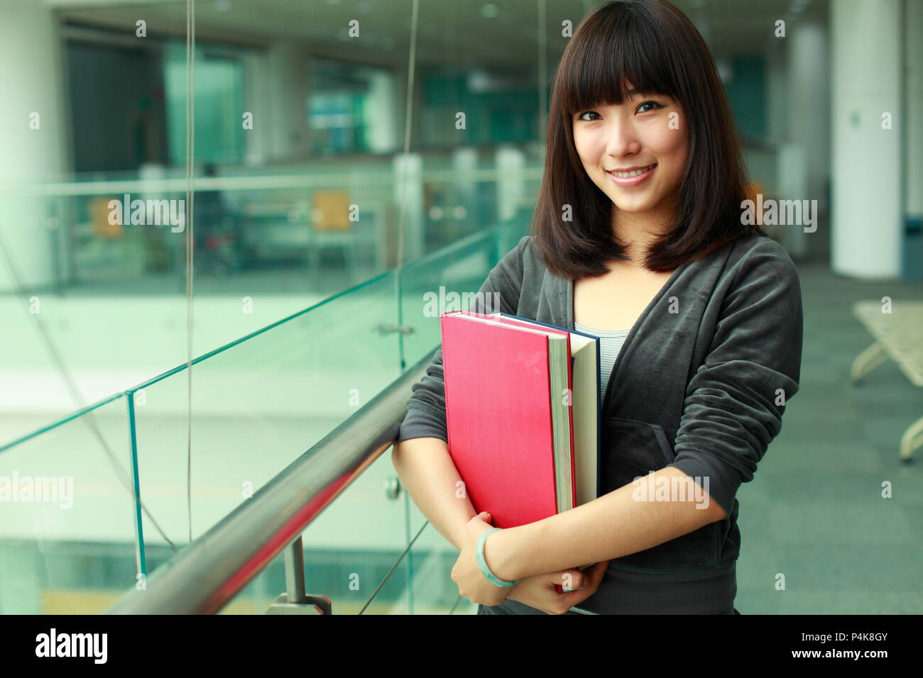pretty asian college girl portrait Stock Photo - Alamy