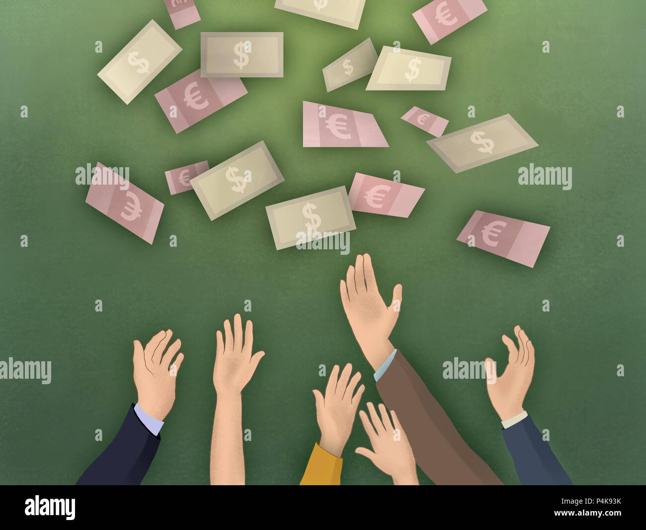 Grab for falling notes hi-res stock photography and images - Alamy