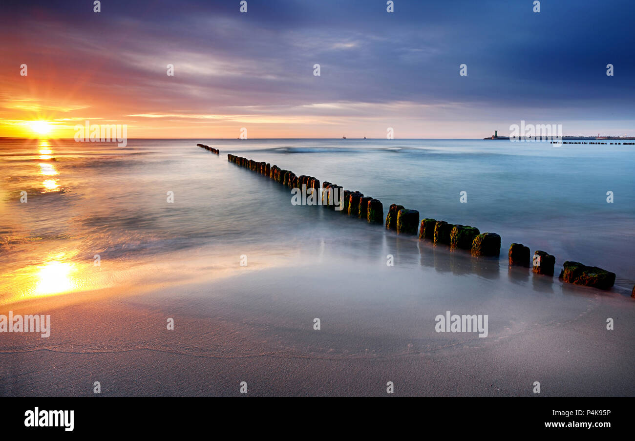 Sunrise over winter baltic hi-res stock photography and images - Alamy