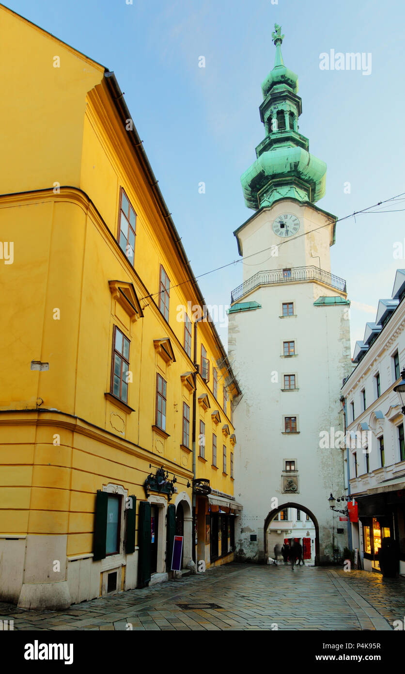 Bratislava - Michael Tower (Michalska Brana), Slovakia. Historic City ...