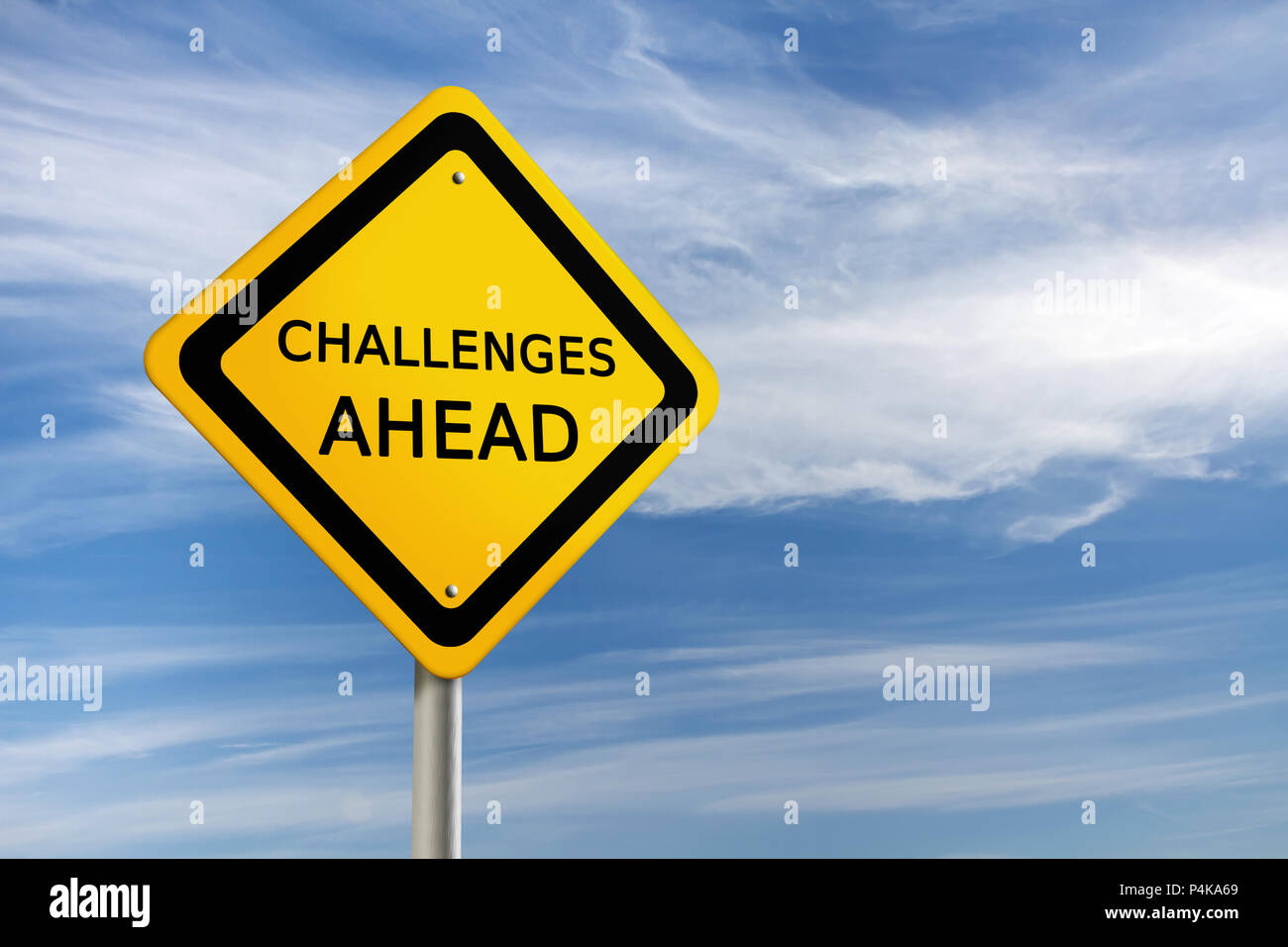 Changes ahead road sign Stock Photo - Alamy