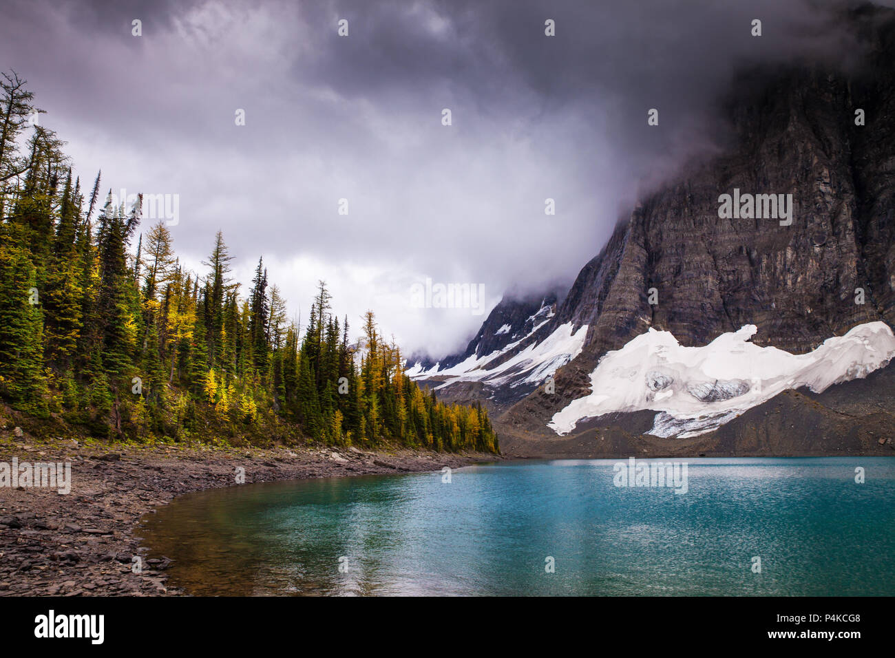 Floe Lake in Kootenay National Park, British Columbia, Canada Stock ...