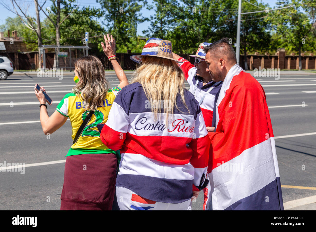 Soccer fan face paint world cup hi-res stock photography and images - Alamy