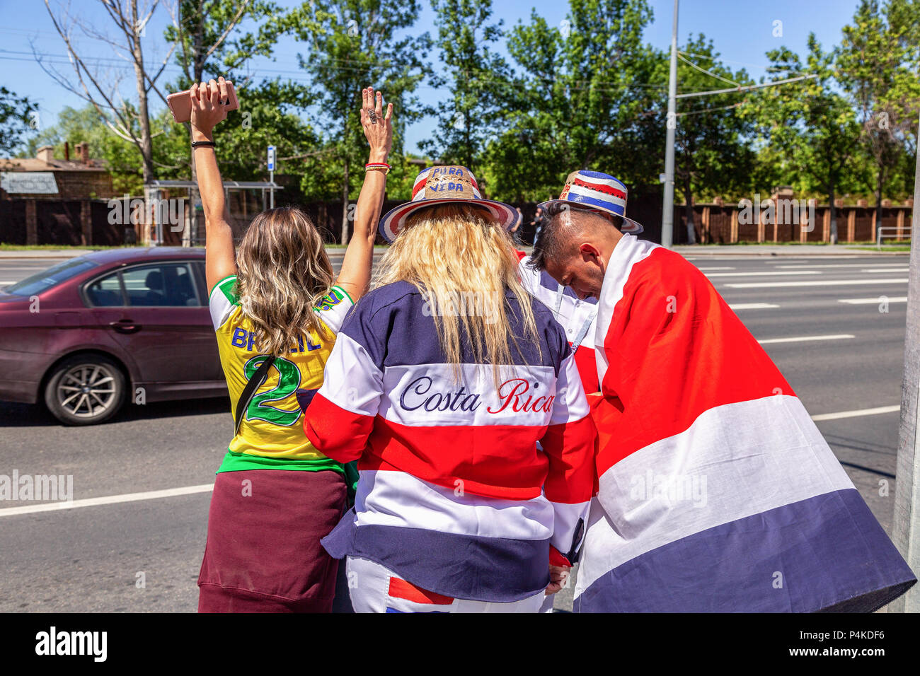 Soccer fan face paint world cup hi-res stock photography and images - Alamy