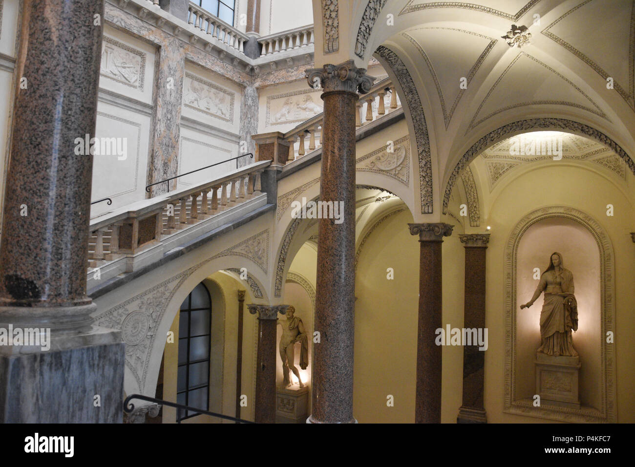Staircase in the National Museum of Rome (Museo Nazionale Romano ...
