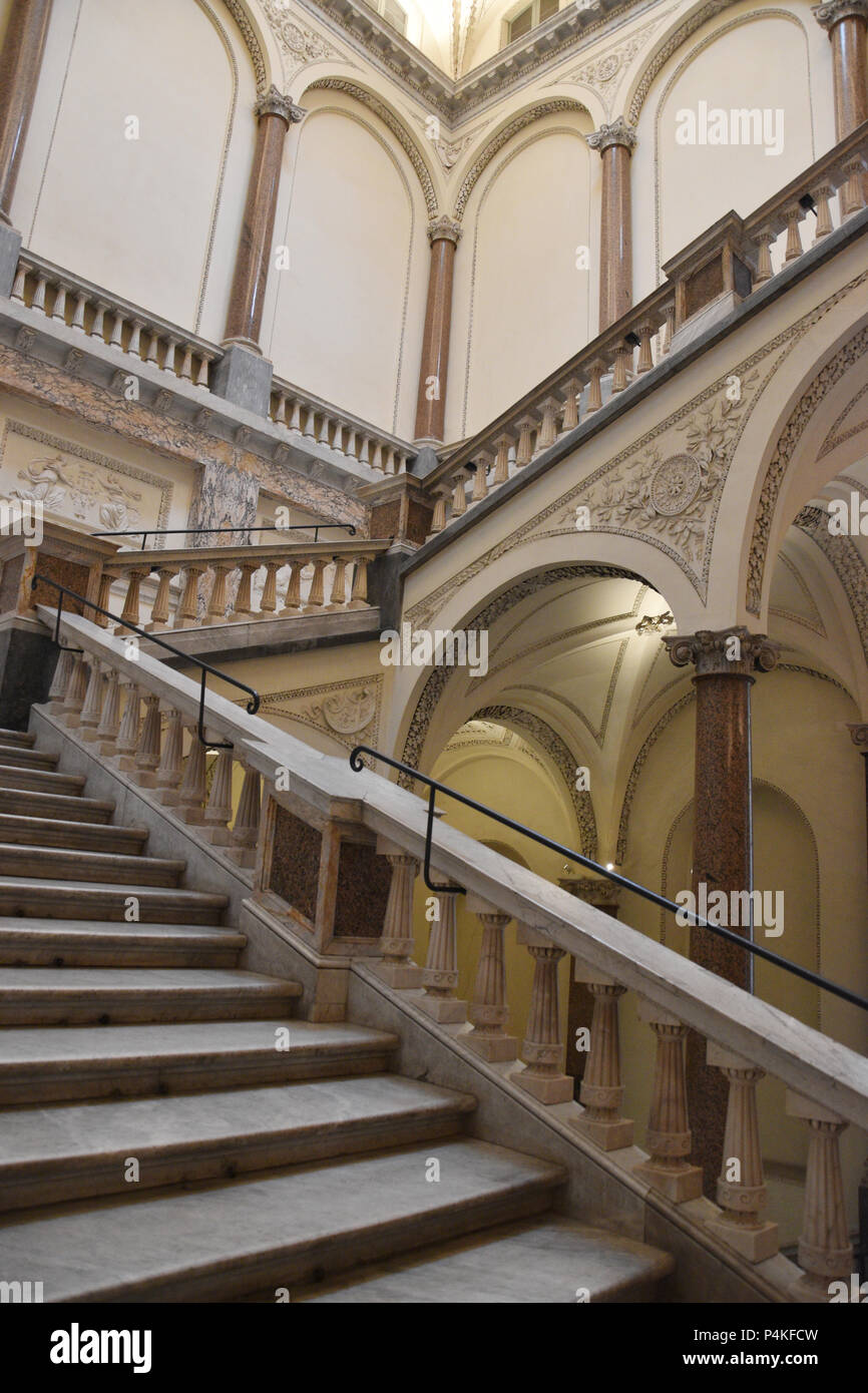 Staircase in the National Museum of Rome (Museo Nazionale Romano ...