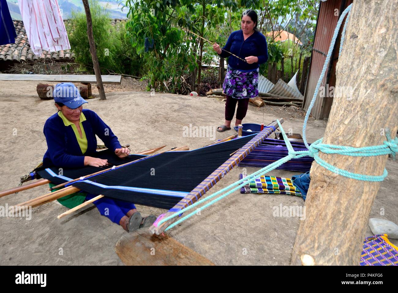 Hand Loom in SALALA . Department of Huancabamba .PERU Stock Photo - Alamy
