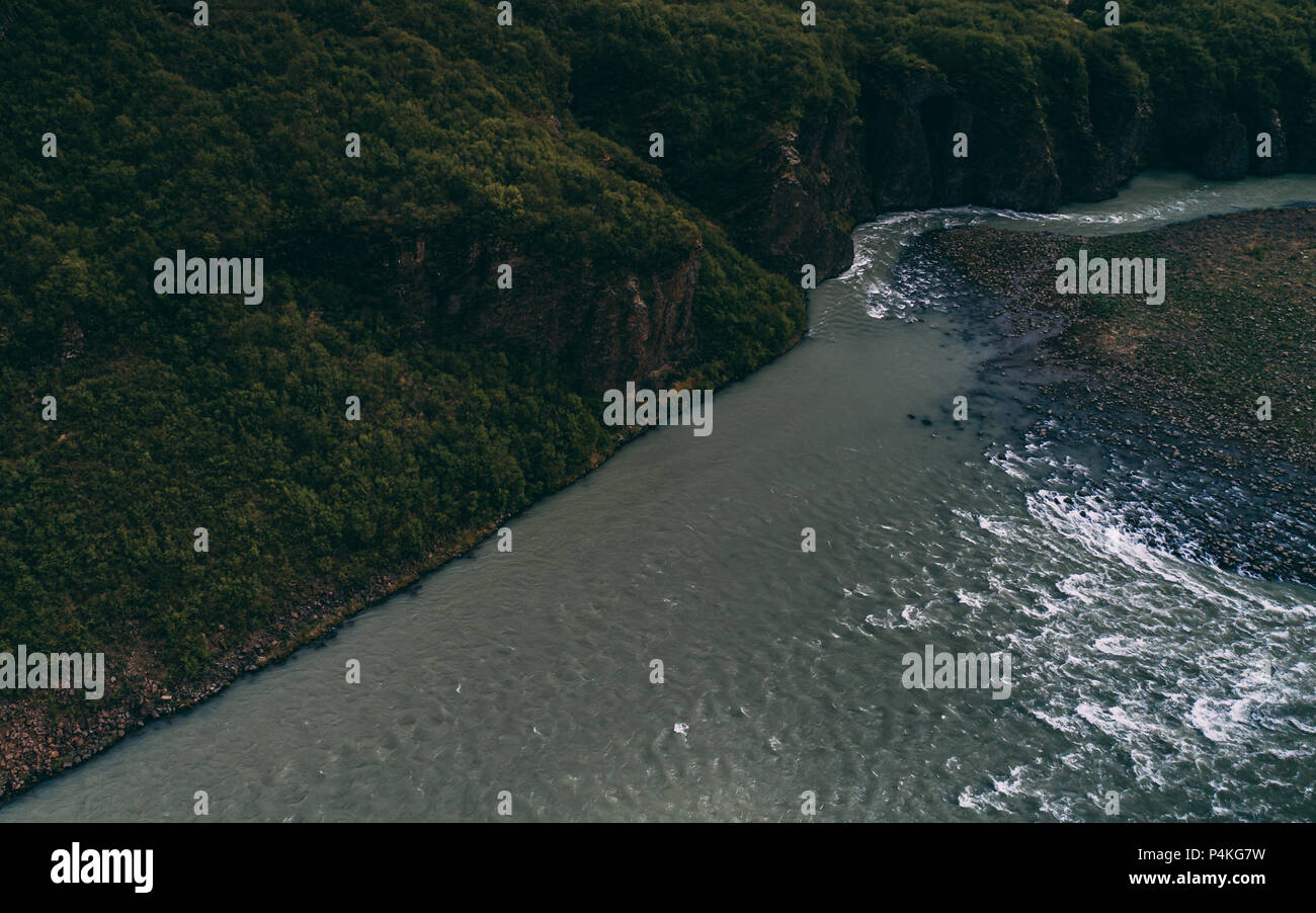 Flying high over cliff lake hi-res stock photography and images - Alamy