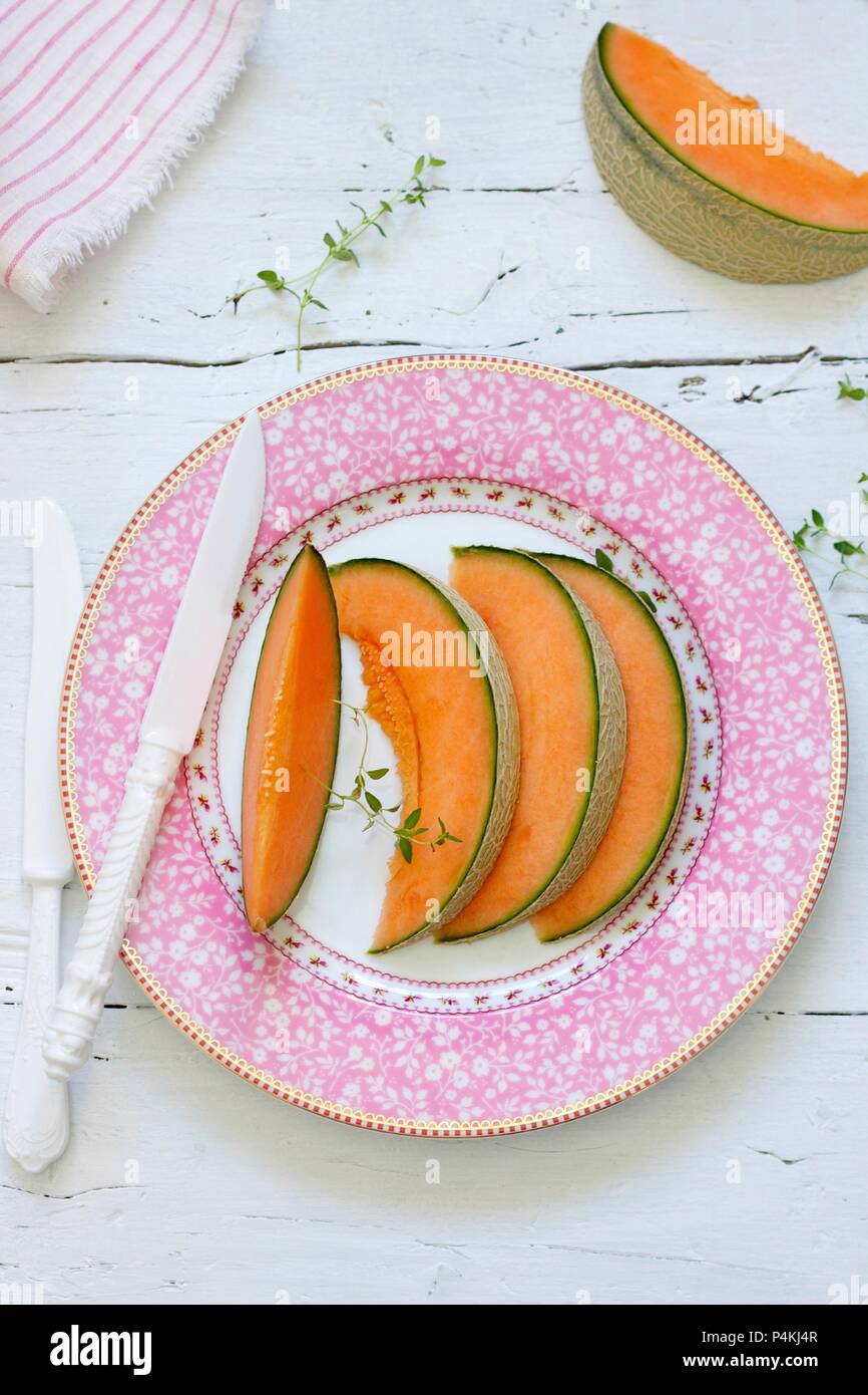 Melon dishes hi-res stock photography and images - Alamy