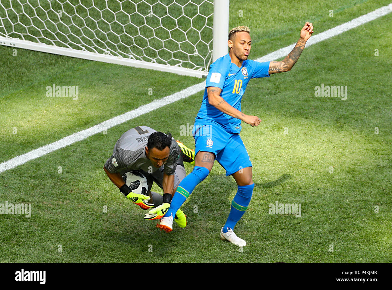 Costa rica goalkeeper makes a save hi-res stock photography and images ...