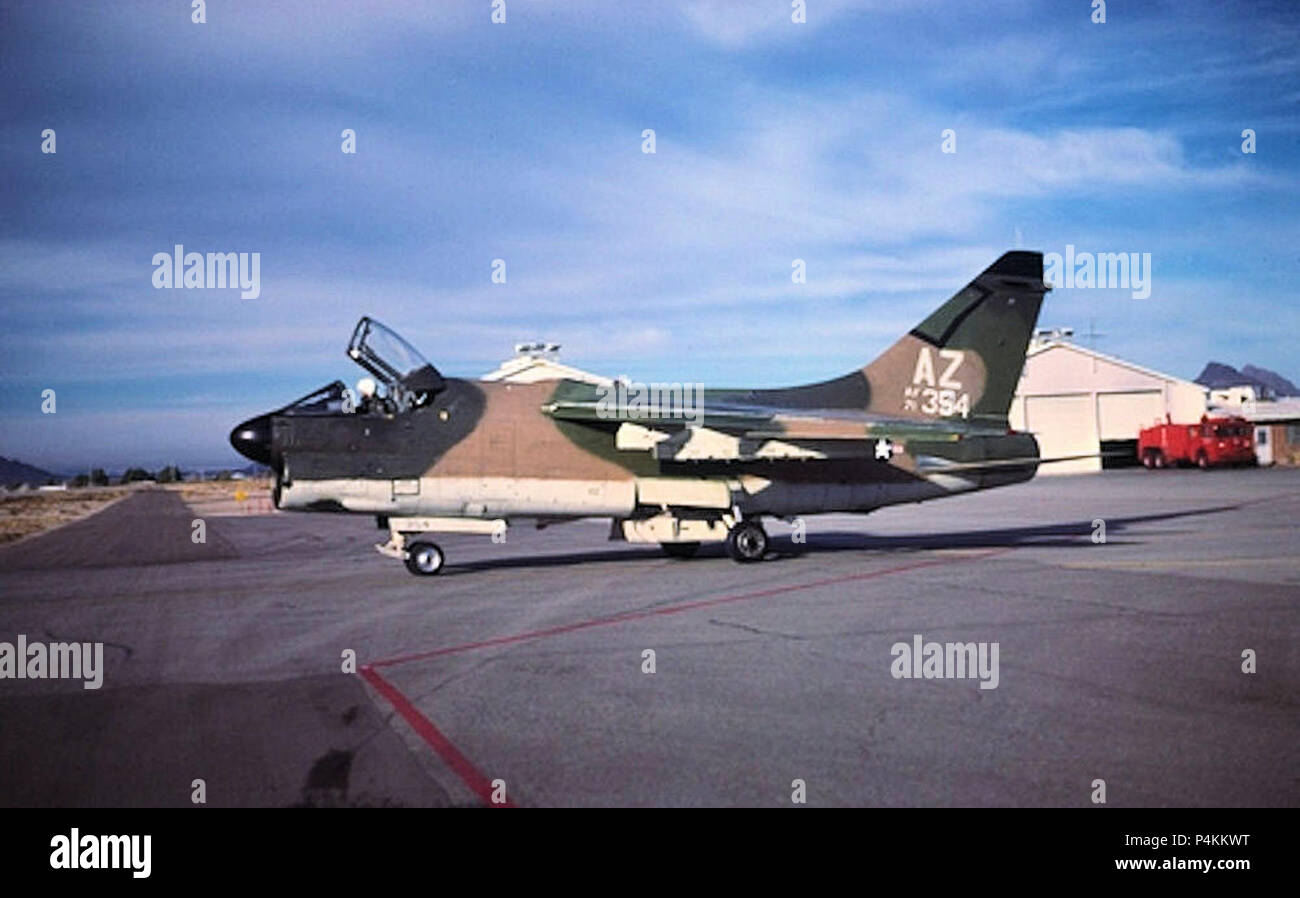 152d Tactical Fighter Squadron A-7D Corsair II 71-0354 Stock Photo - Alamy
