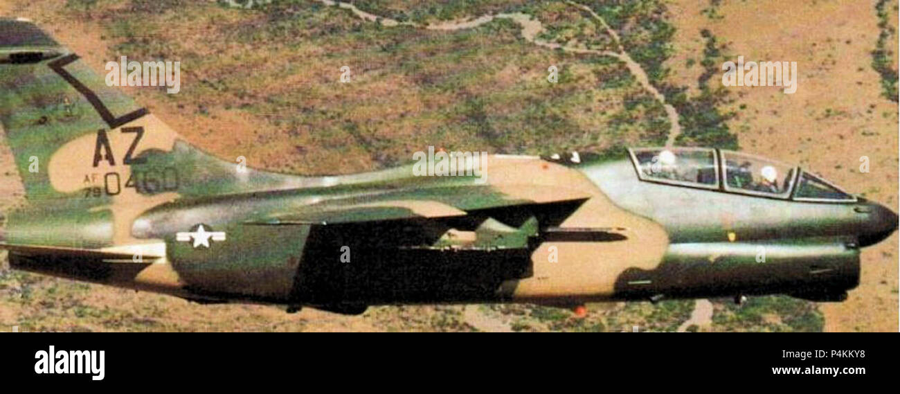 152d Tactical Fighter Squadron A-7K Corsair II 79-0460 Stock Photo - Alamy