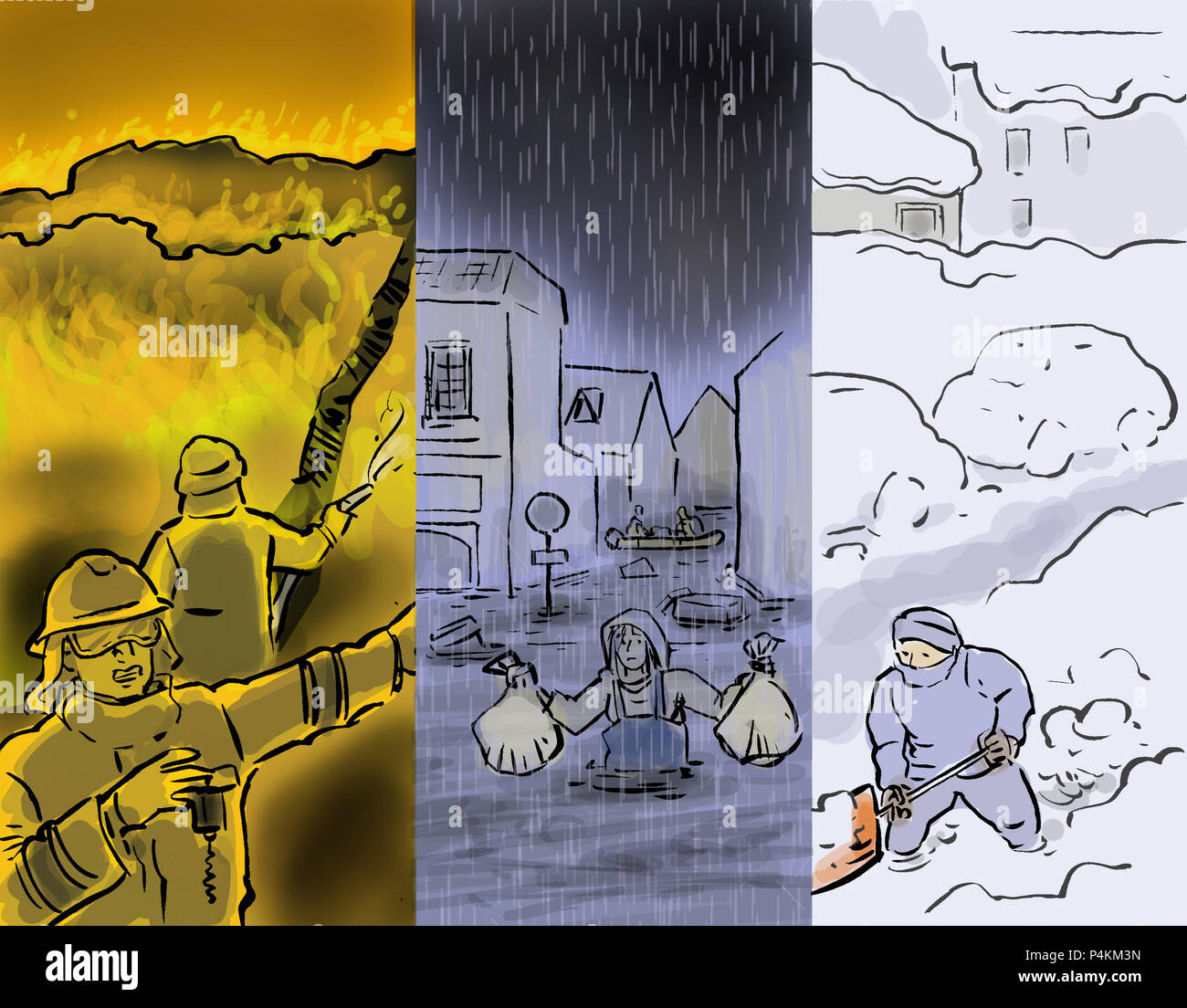 Global warming climate cartoon hi-res stock photography and images - Alamy