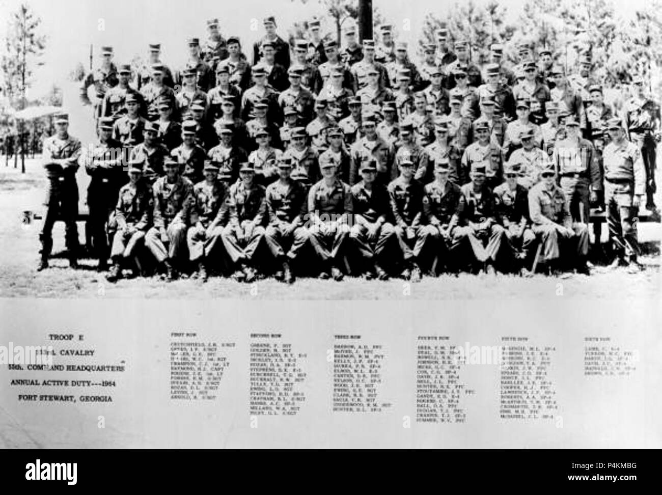 153rd Cavalry Regiment Troop E Tallahassee Florida National Guard Stock ...