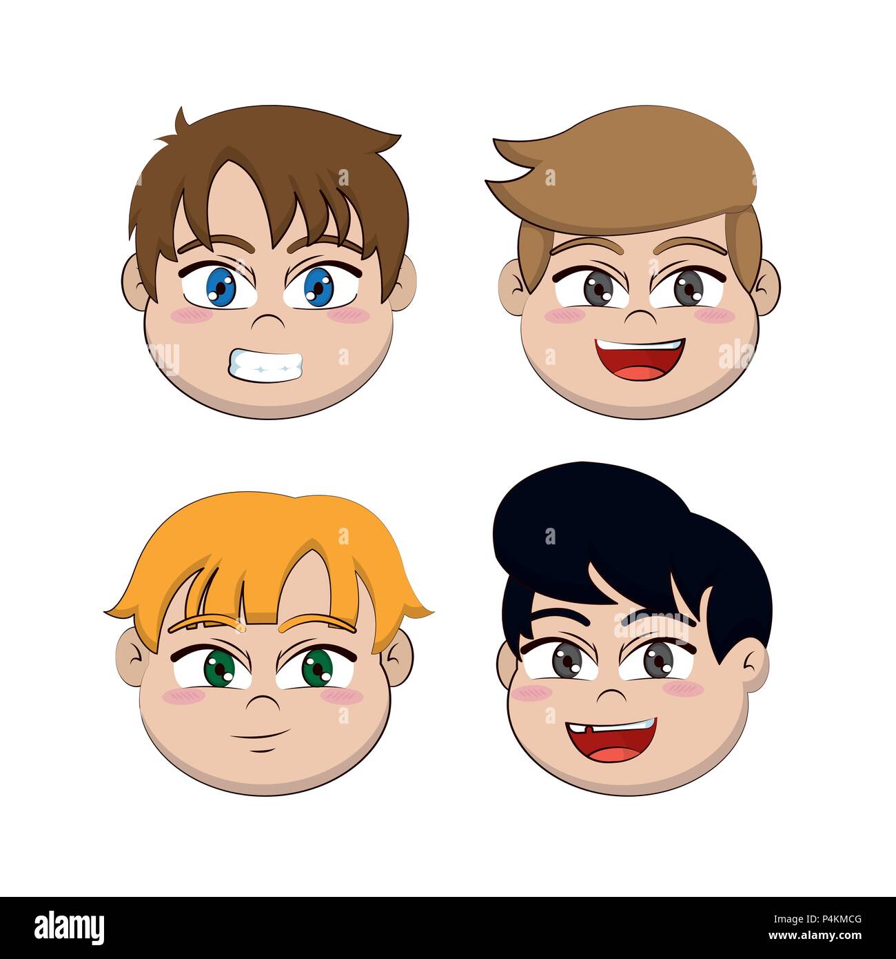 Boy faces Stock Vector Images - Alamy