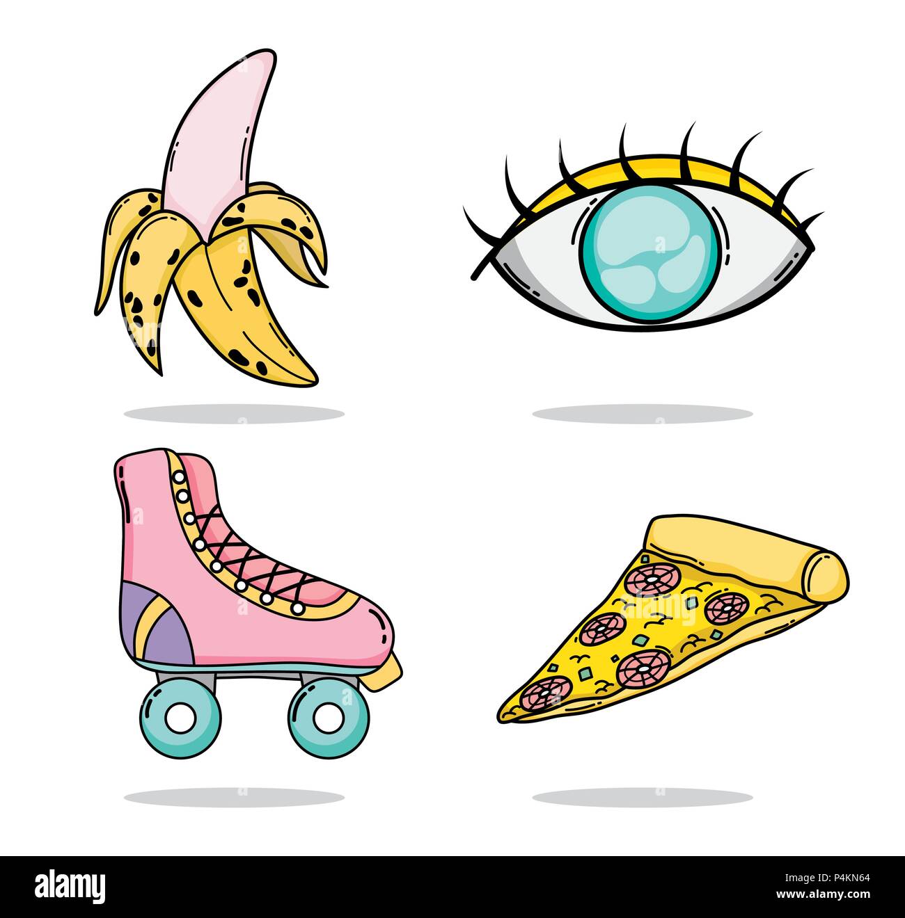 Set of pop art cartoons Stock Vector Image & Art - Alamy