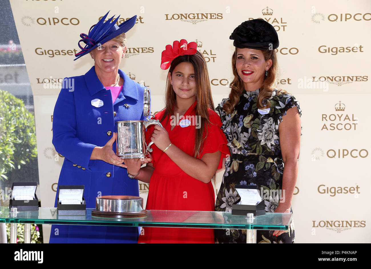 Princess Haya of Jordan (right) and daughter Sheikha Al Jalila bint ...
