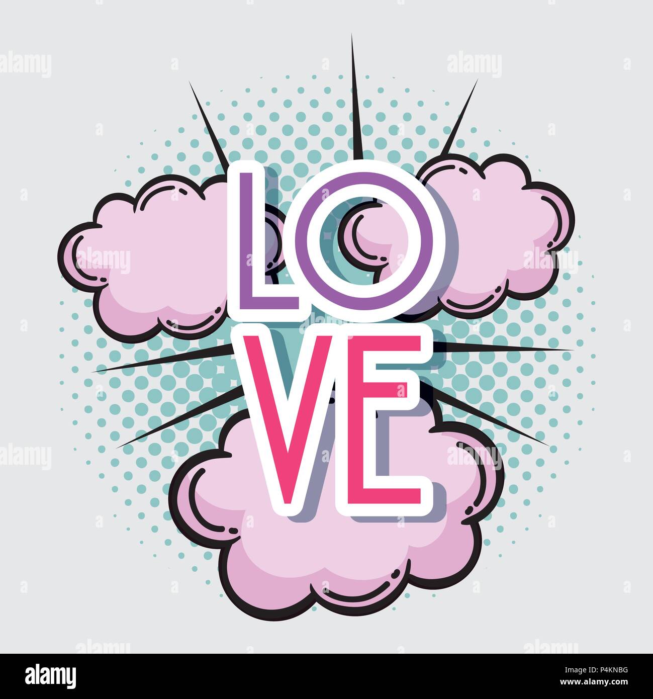 Love pop art Stock Vector Image & Art - Alamy