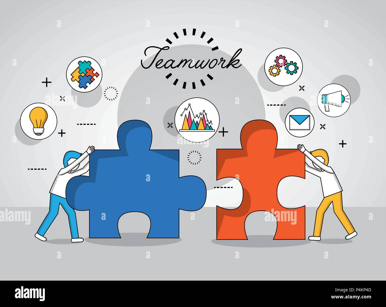people teamwork concept Stock Vector Image & Art - Alamy