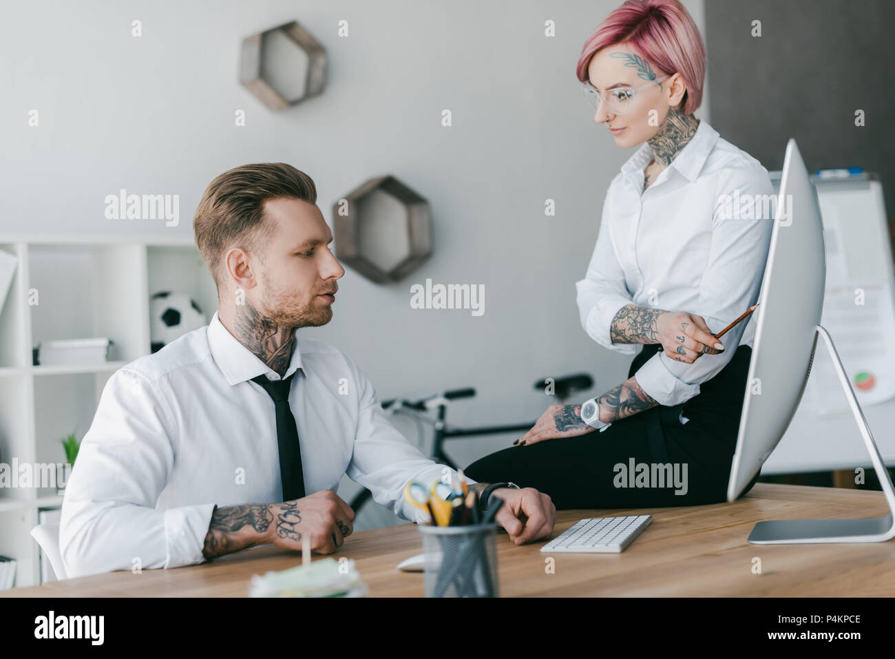 Tattoos office hi-res stock photography and images - Alamy