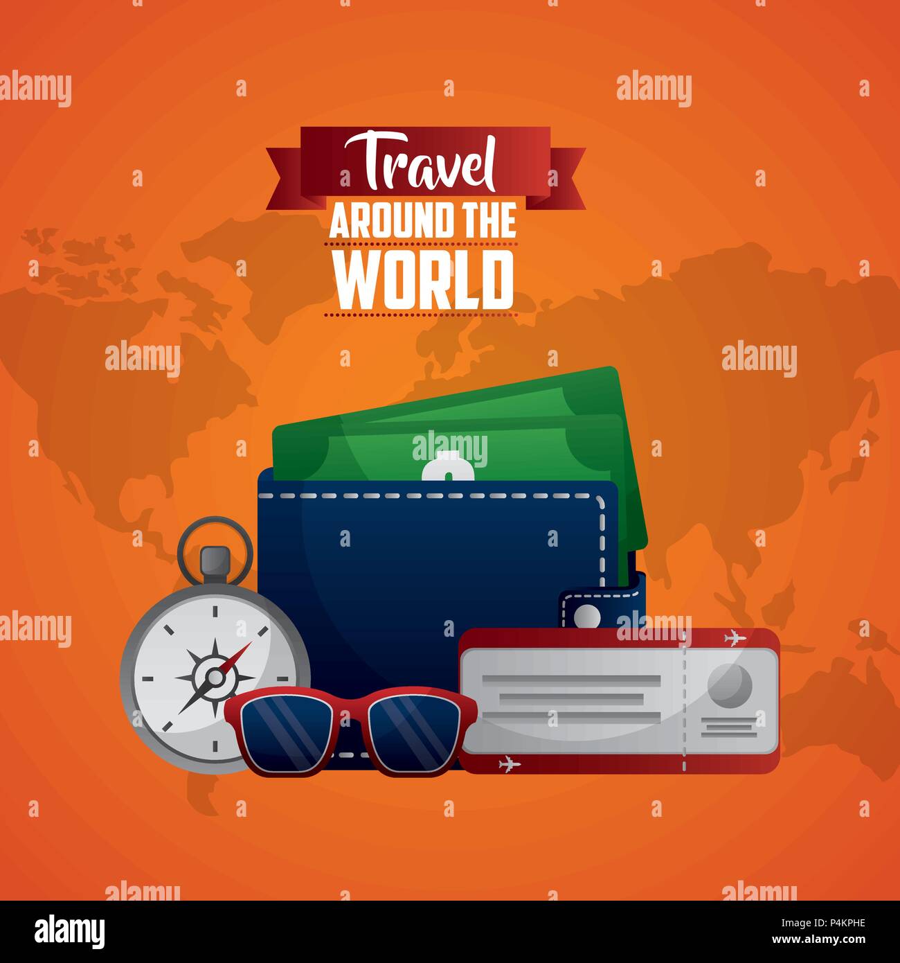 travel around the world Stock Vector Image & Art - Alamy