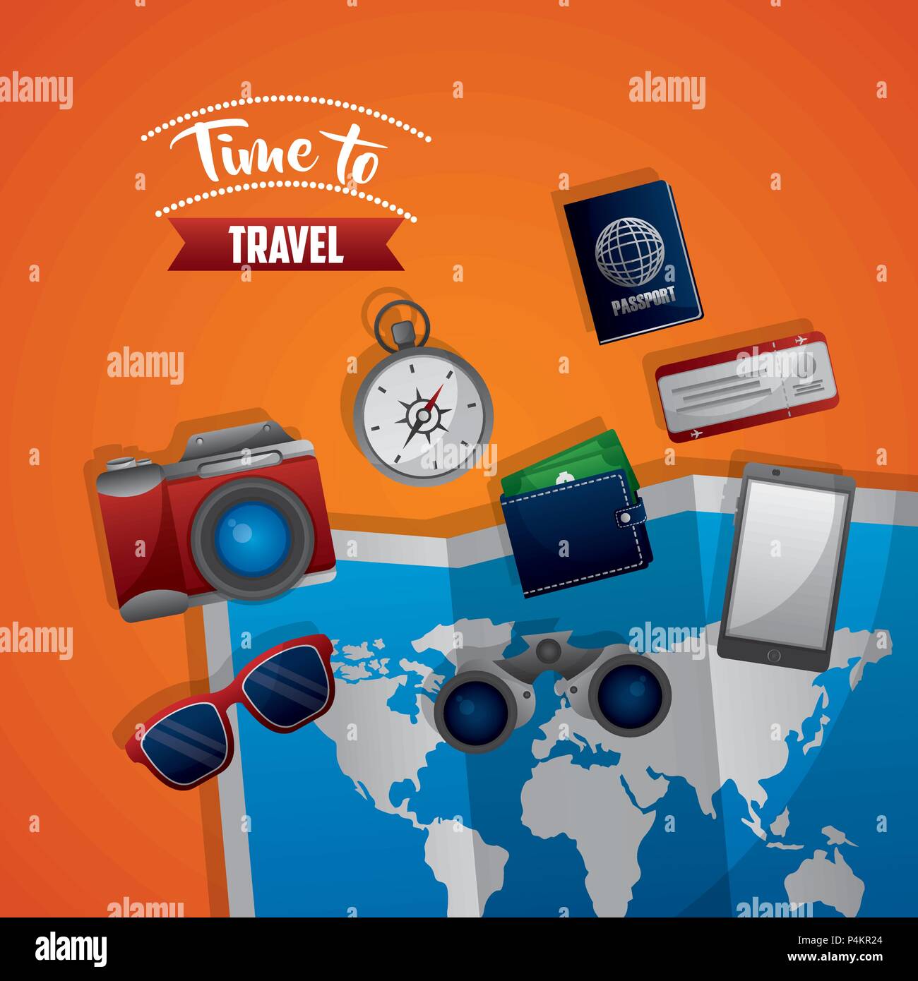 travel around the word Stock Vector Image & Art - Alamy