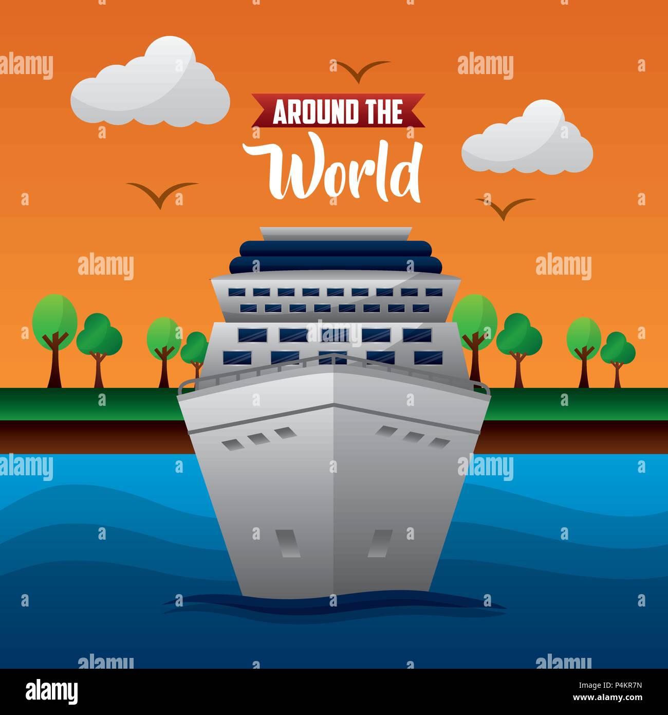 travel around the world Stock Vector Image & Art - Alamy