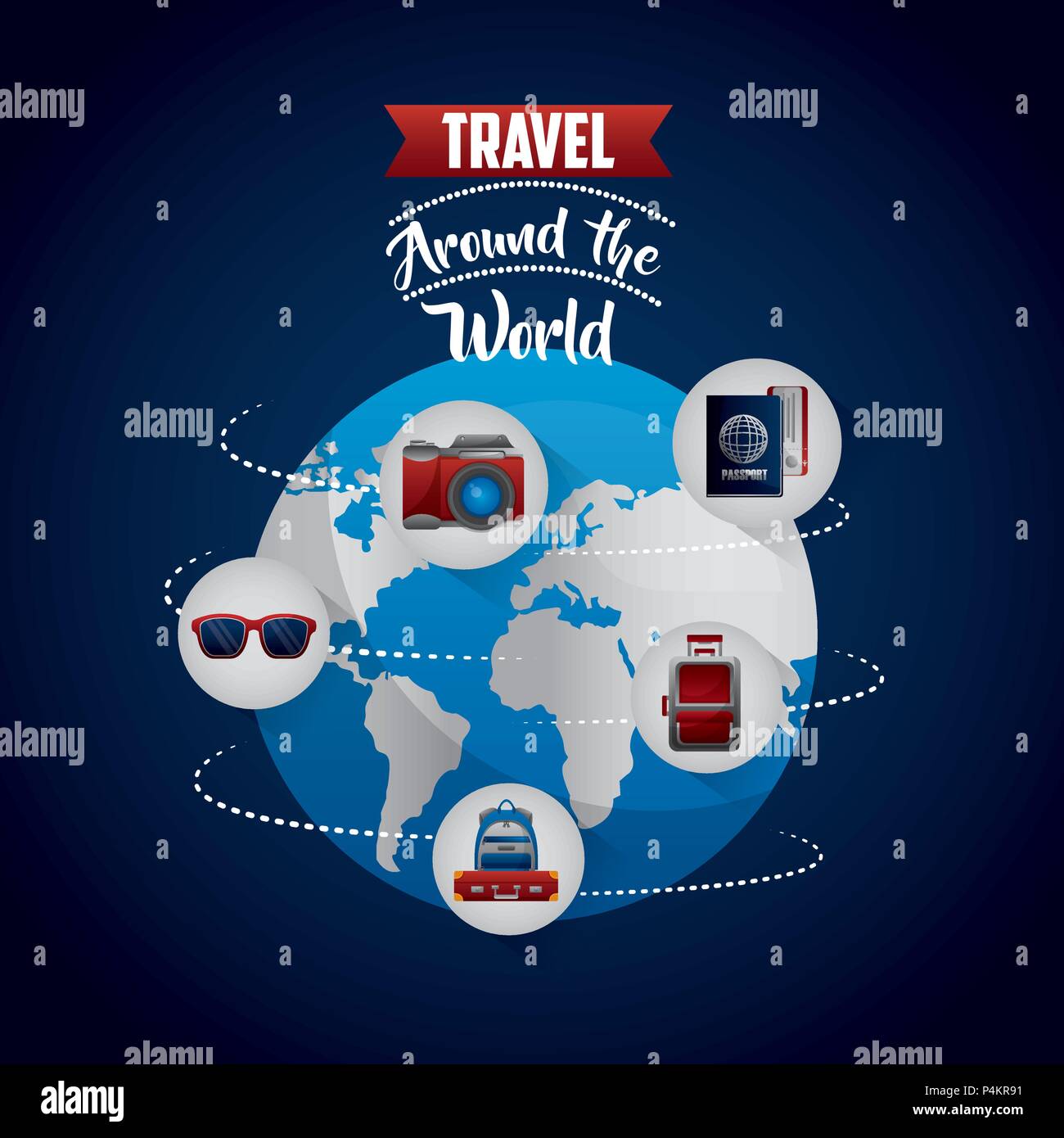 travel around the world Stock Vector Image & Art - Alamy