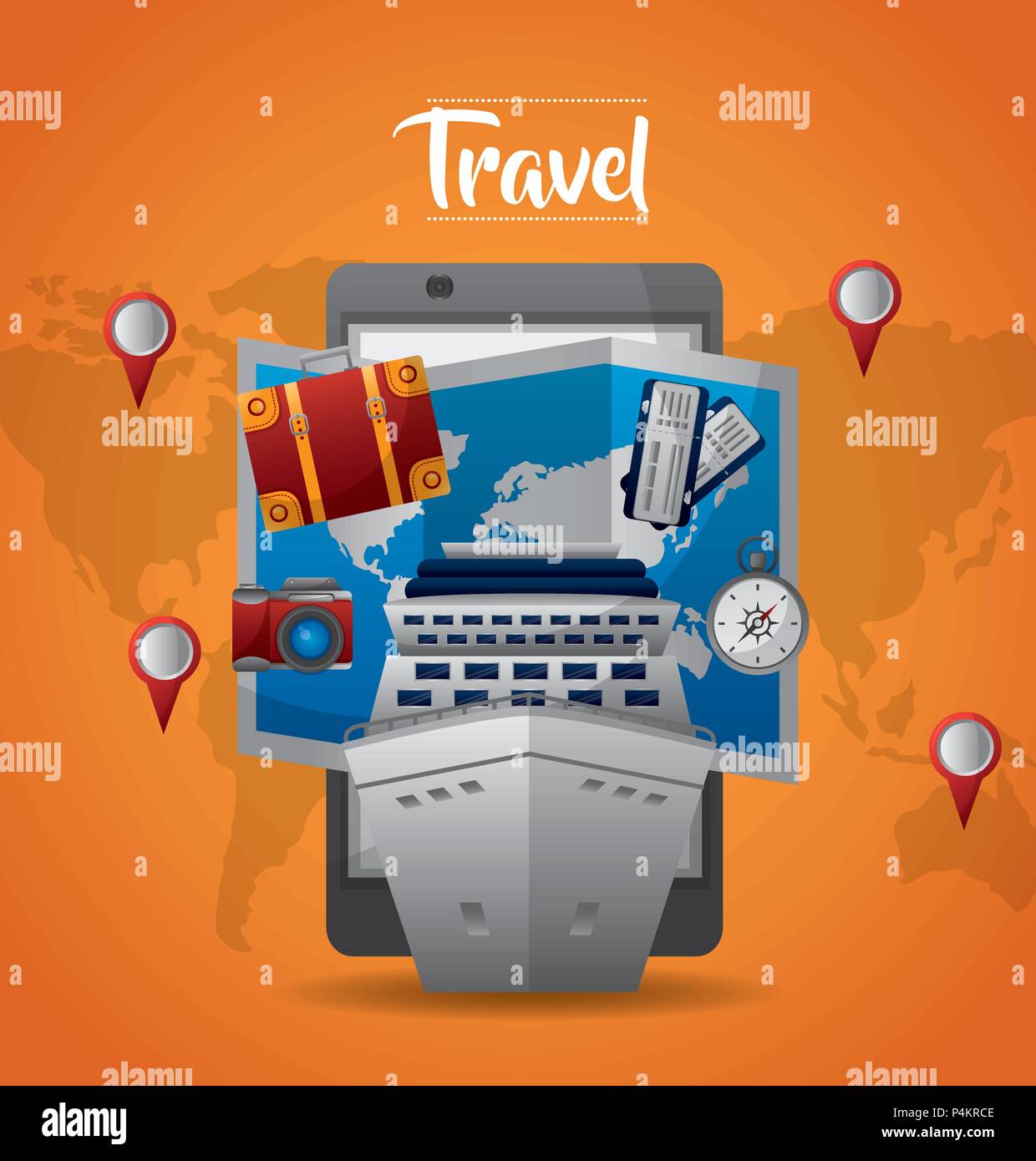 travel around the world Stock Vector Image & Art - Alamy