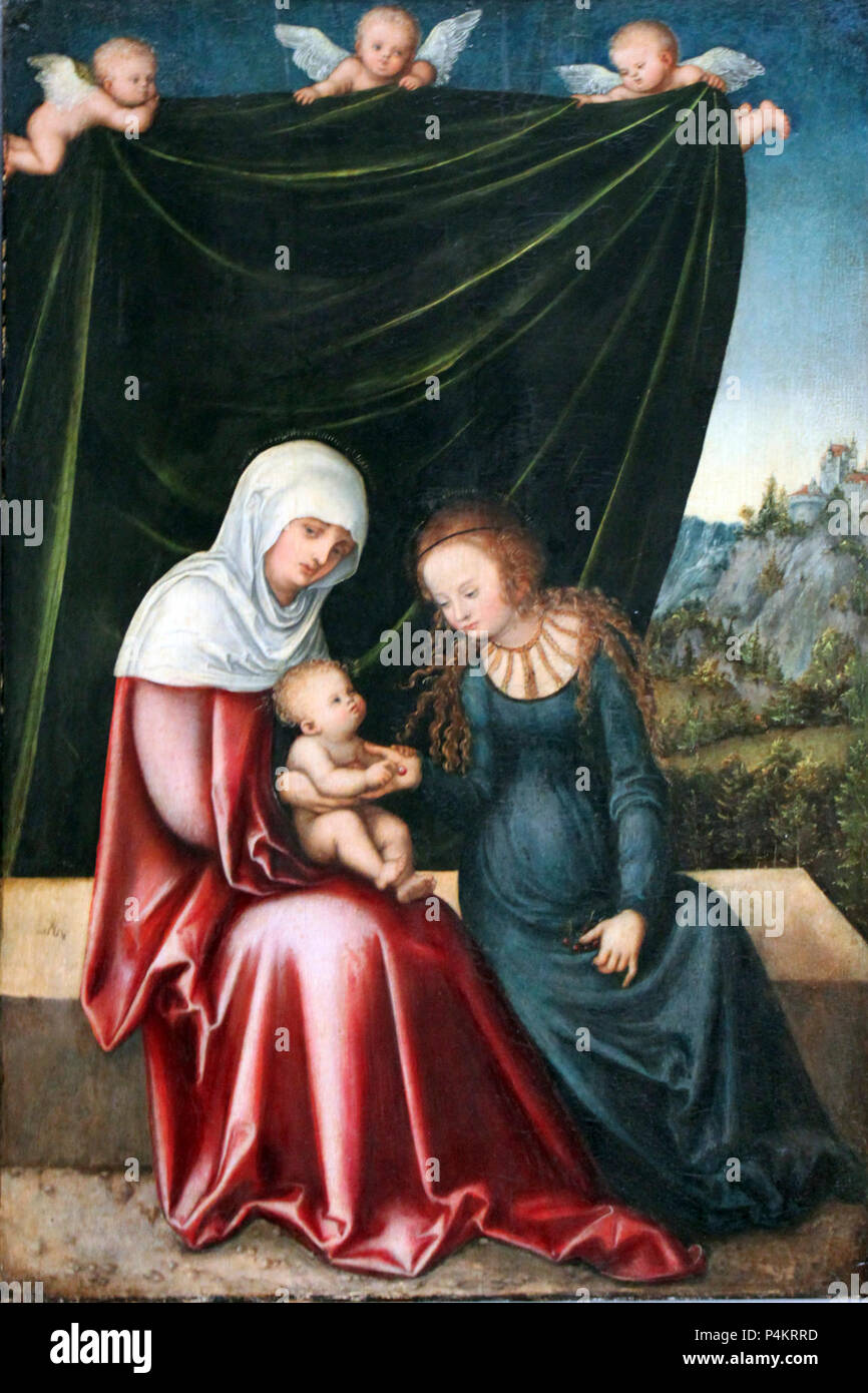 1518 Cranach I Die Heilige Anna Selbdritt anagoria Stock Photo - Alamy