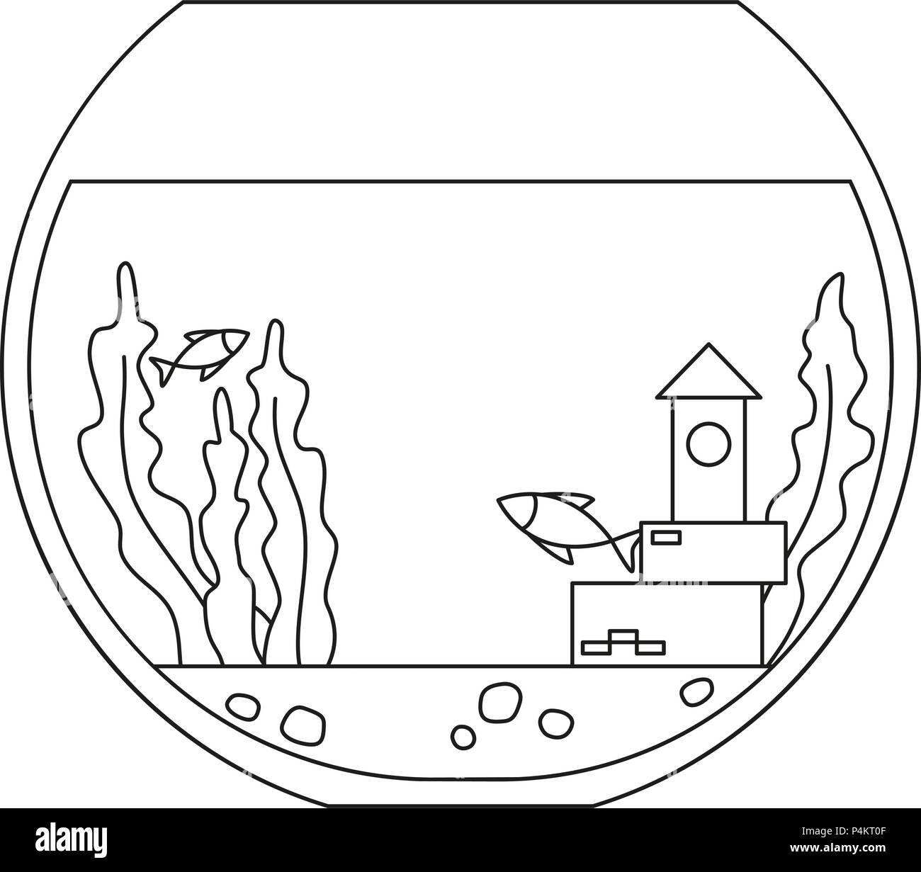 Fishbowl castle Stock Vector Images - Alamy