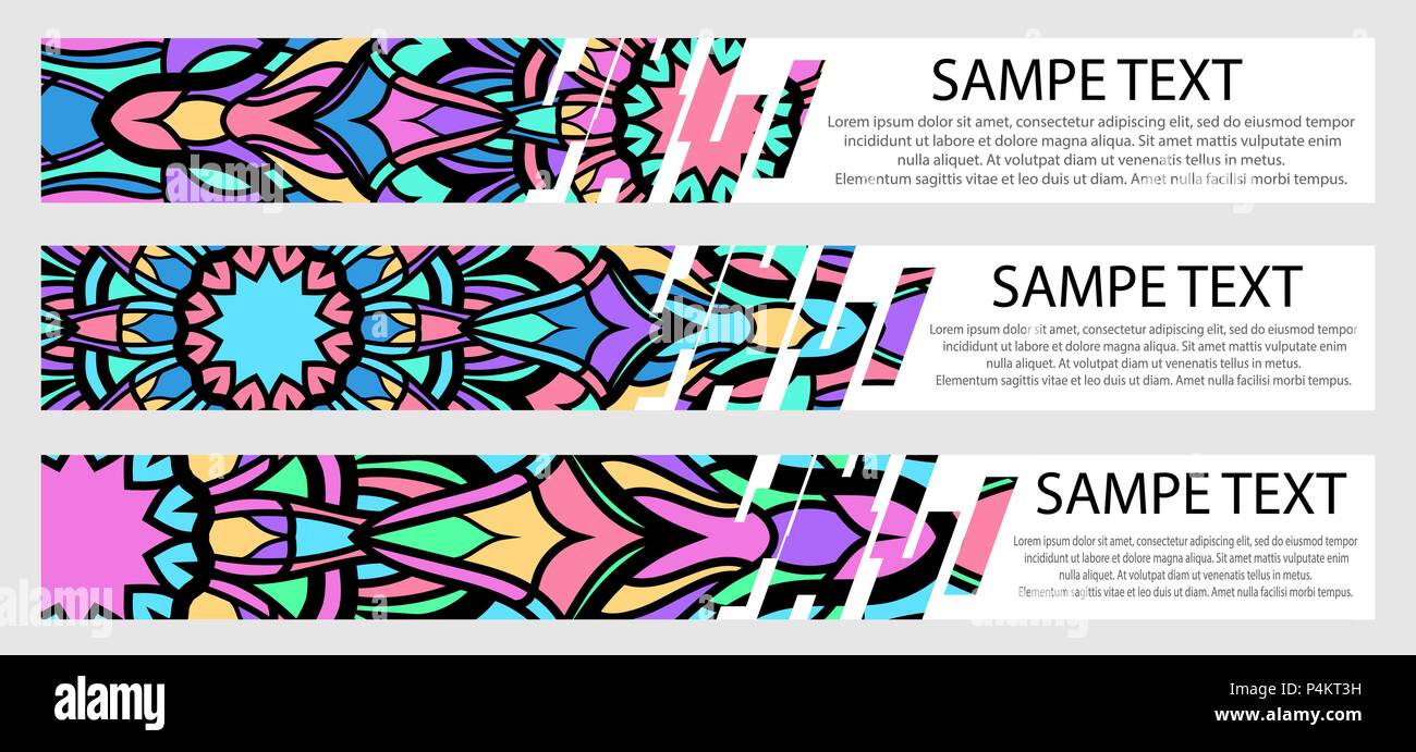 Mandala banners Stock Vector Images - Alamy
