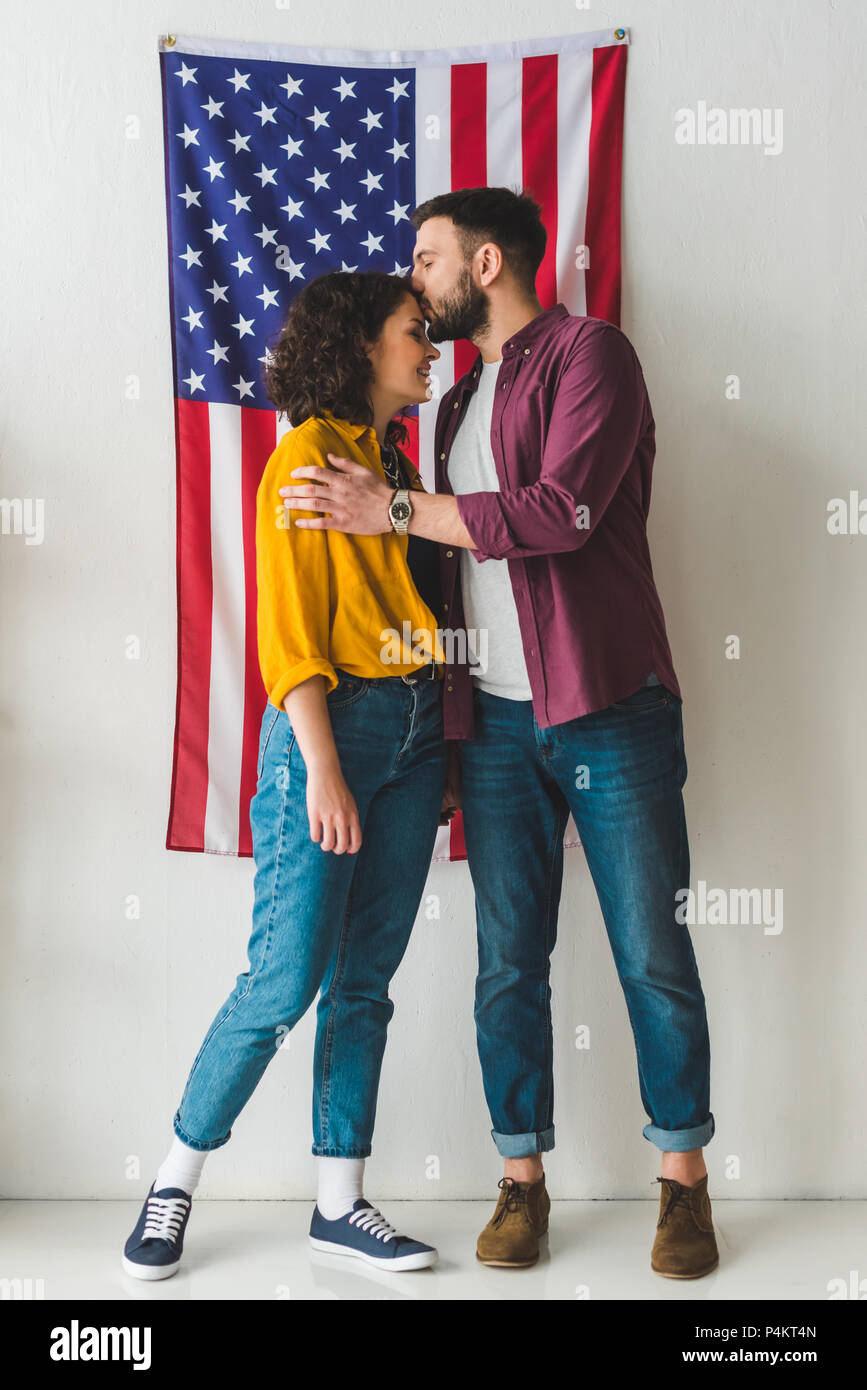 Flag kissing hi-res stock photography and images - Alamy