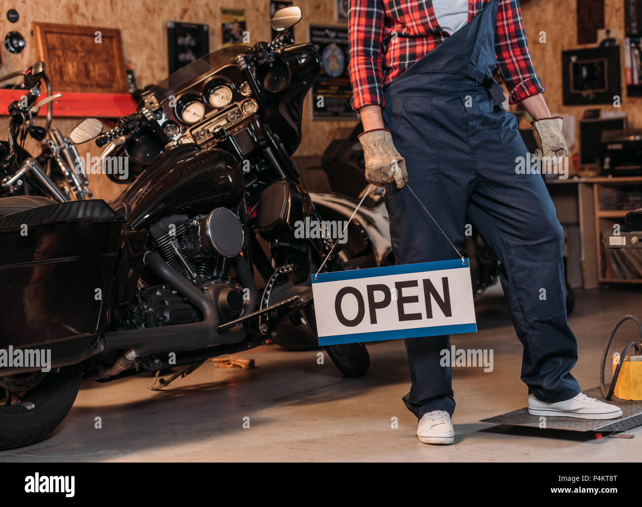 Bike repair station sign hi-res stock photography and images - Alamy