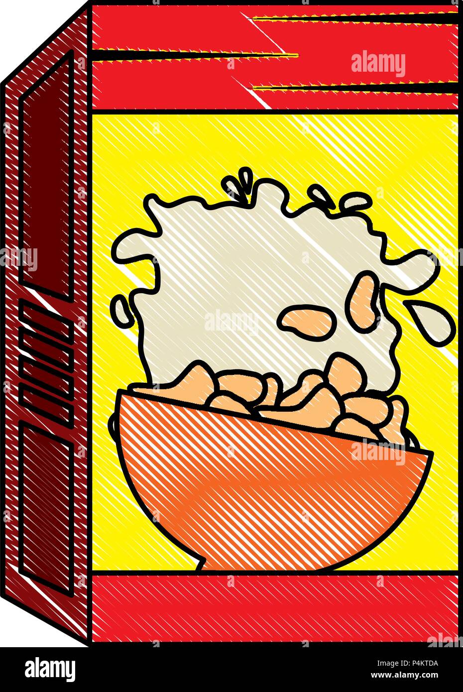 Breakfast Cereal Box Cartoon High Resolution Stock Photography and ...