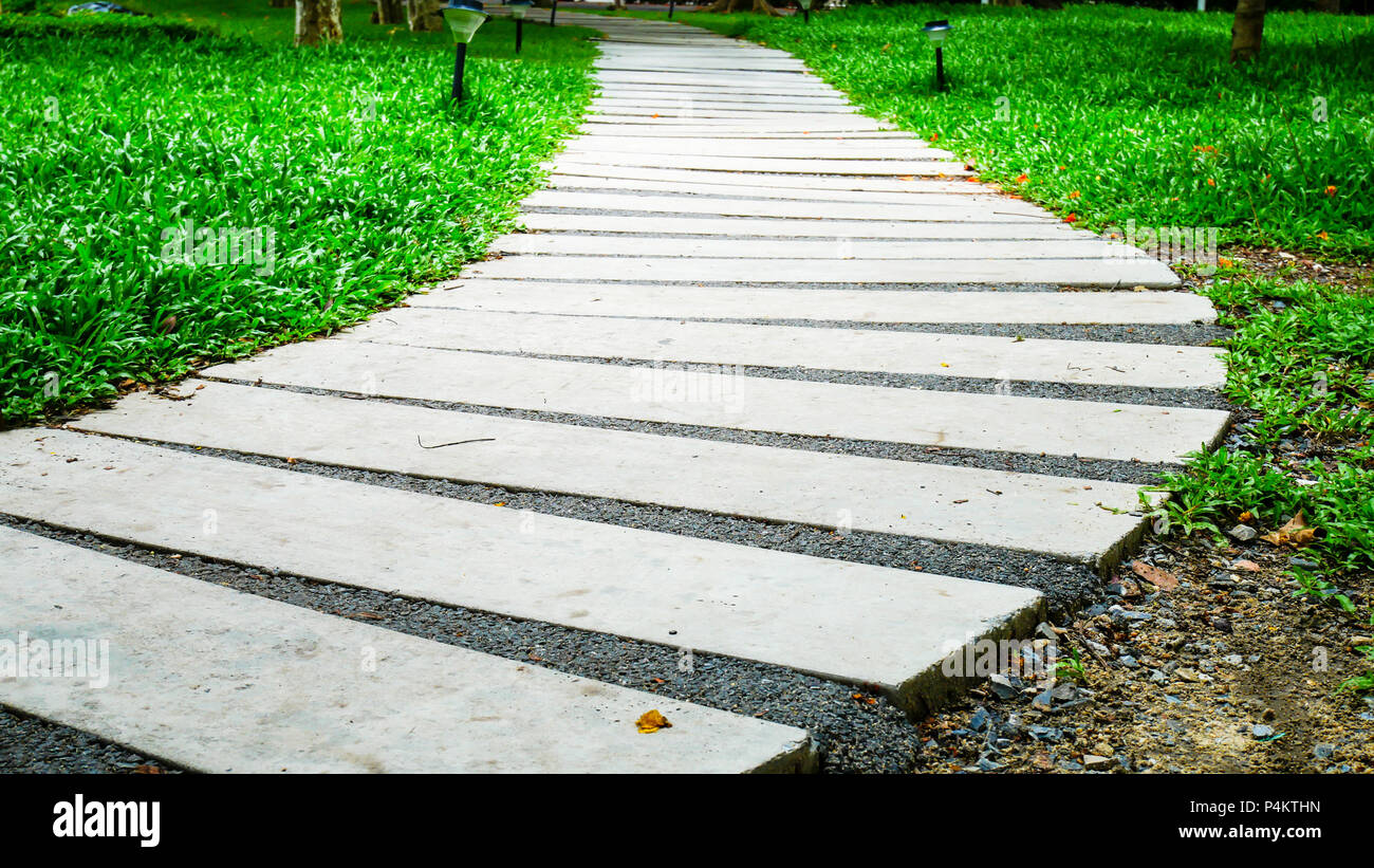 Walking Lane or Street in the park or garden Stock Photo - Alamy