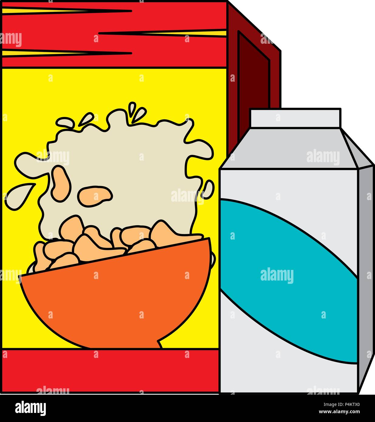 Breakfast Cereal Box Cartoon High Resolution Stock Photography and ...
