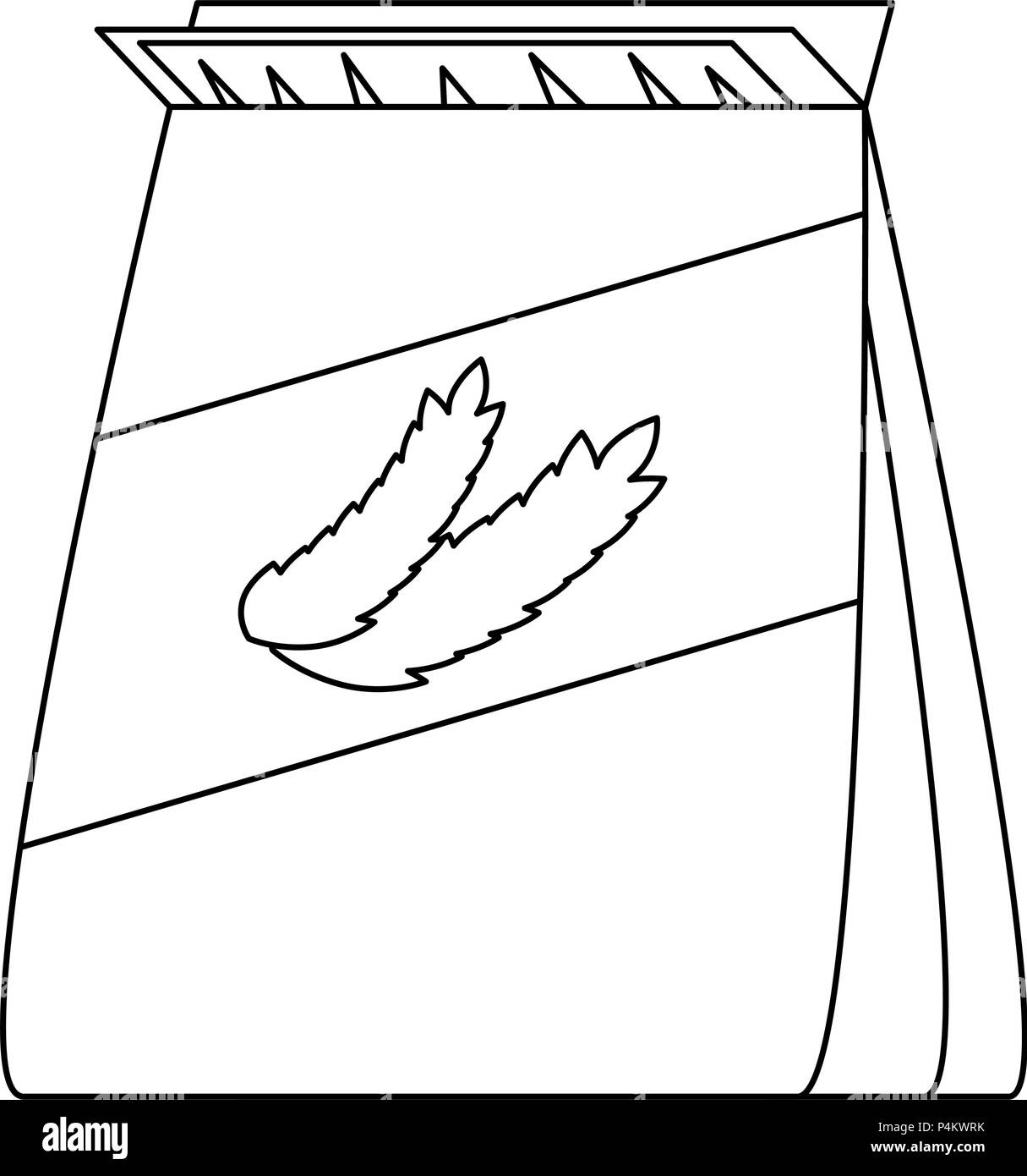 wheat bag healthy food vector illustration design Stock Vector Image ...