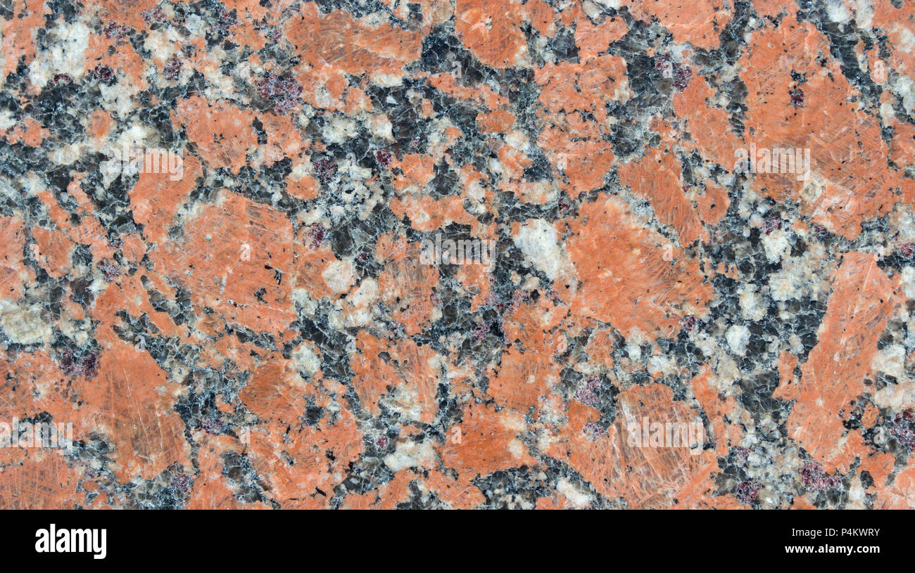 High detailed red granite with natural pattern Stock Photo - Alamy