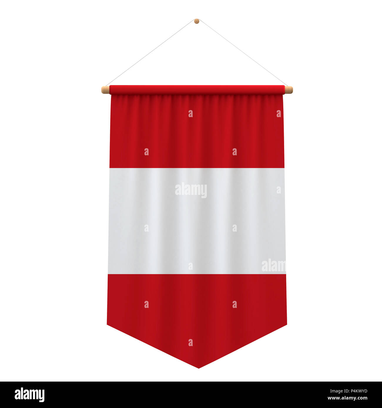 Peru flag cloth hanging banner. 3D Rendering Stock Photo - Alamy