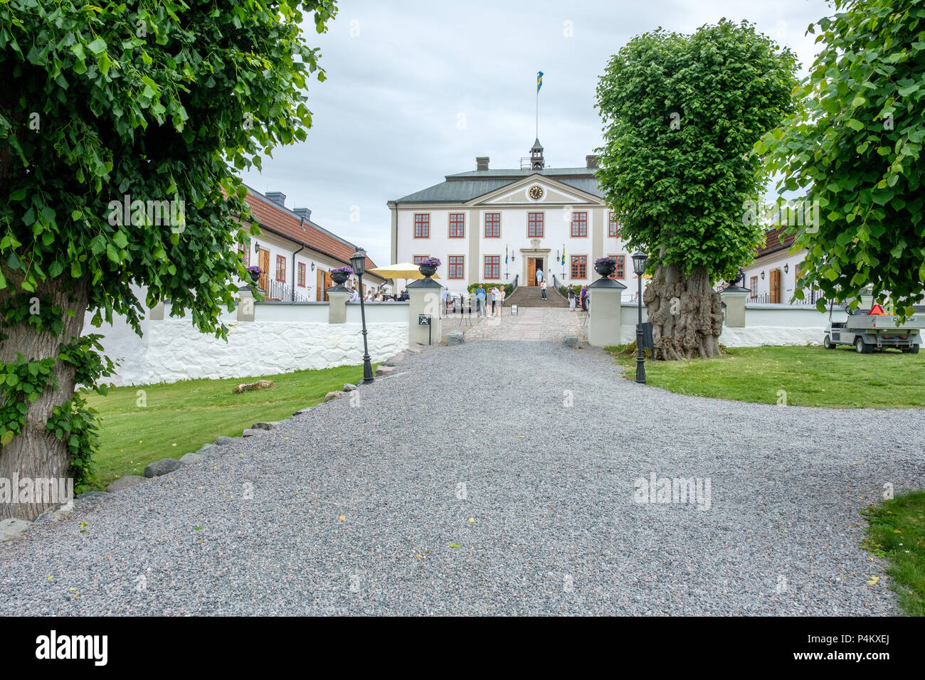 Mauritzberg castle outside Norrkoping during midsummer 2017 Stock Photo ...