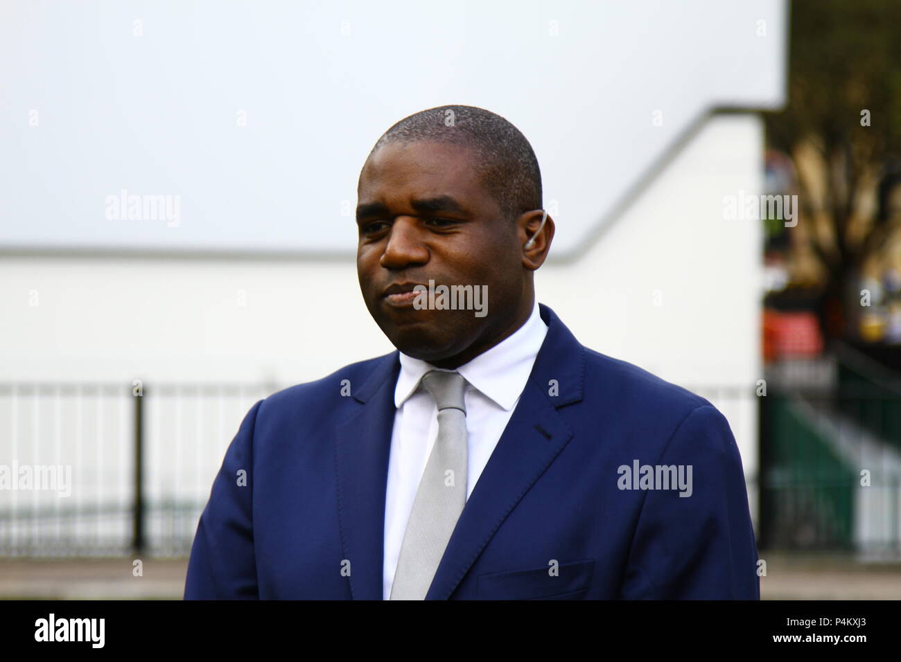 David Lammy British Labour party MP pictured on College Green ...