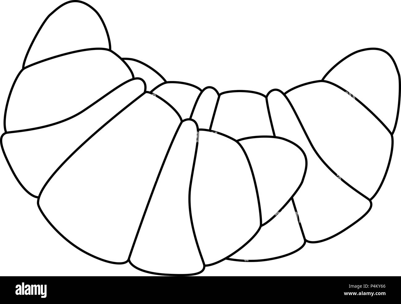 delicious bread croissant bakery vector illustration design Stock ...