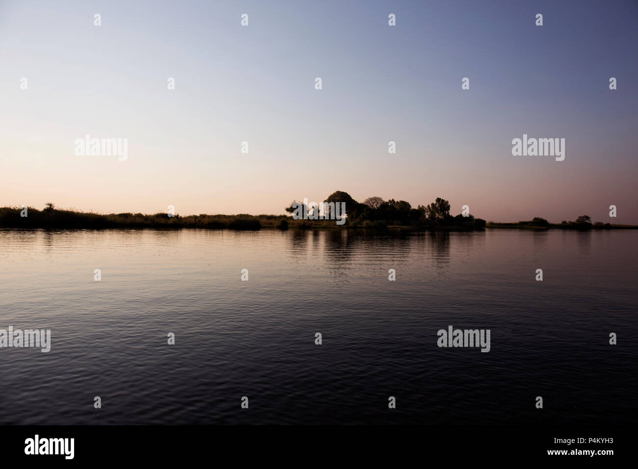Okavango Delta Sunset Stock Photo - Alamy