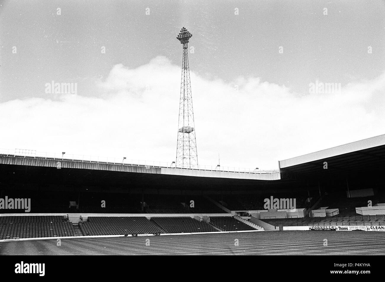 Elland Road stand 1974 Stock Photo - Alamy