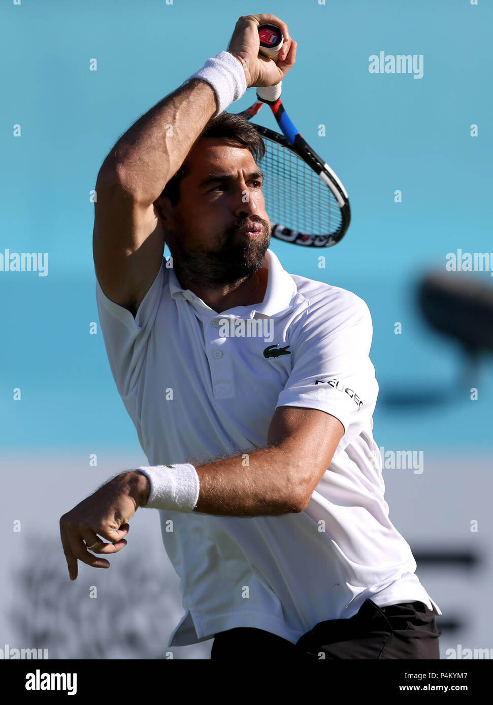 Jeremy Chardy during day five of the Fever-Tree Championship at the ...