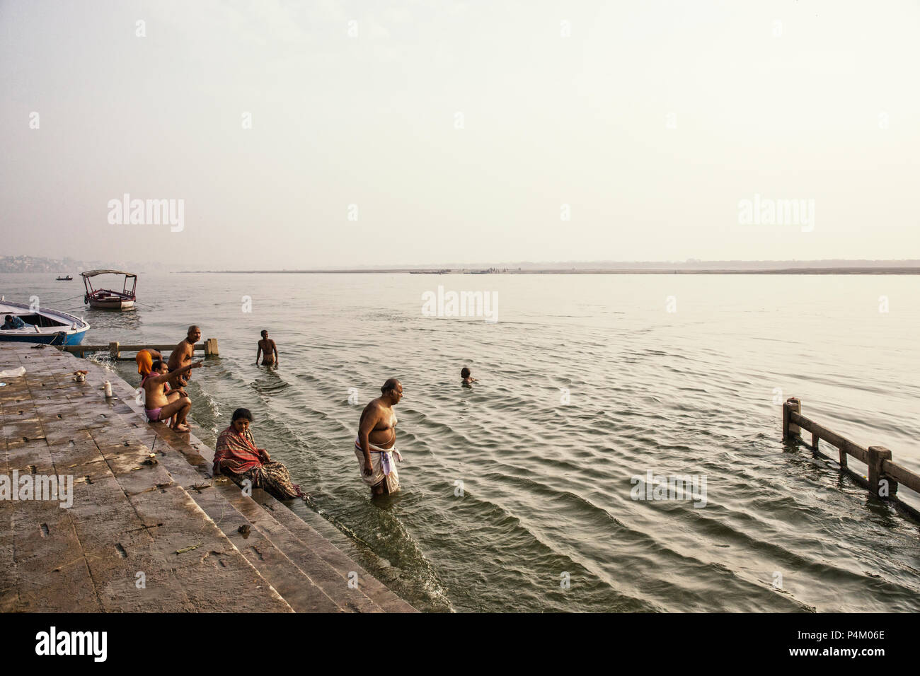 Women taking bath in river hi-res stock photography and images - Alamy